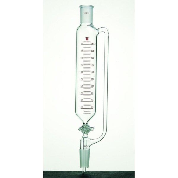 Synthware FUNNEL, PRESSURE EQUALIZING, GLASS STOPCOCK, 60mL, 14/20, 2mm. F621460G | Zoro